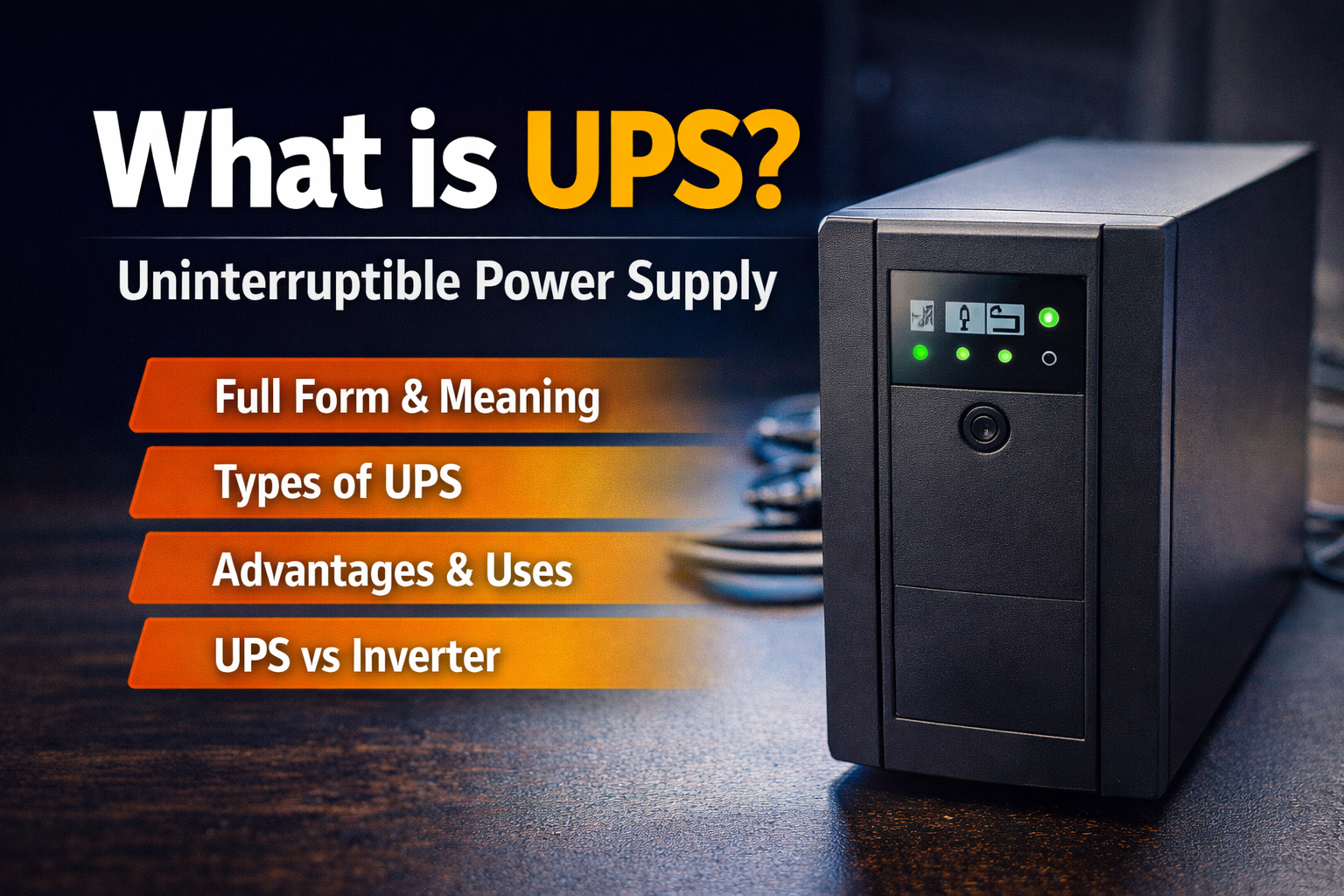 What is UPS Full form – Uninterruptible Power Supply? Full Form ...