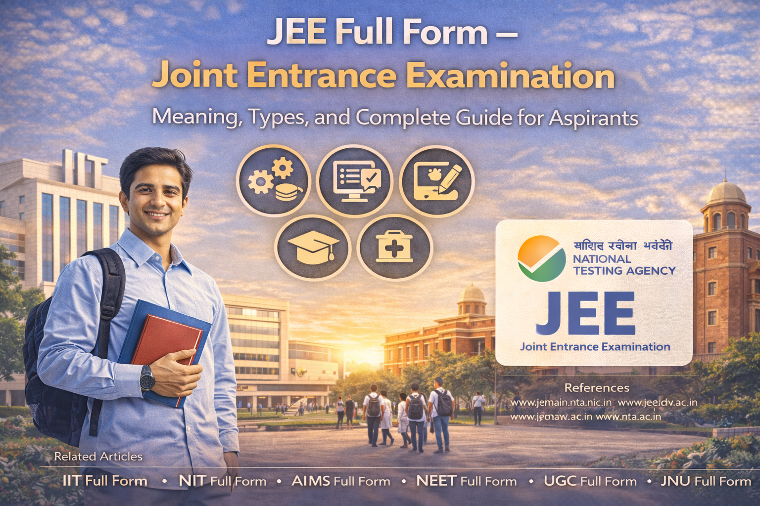 JEE Full Form – Joint Entrance Examination: Meaning, Types, and ...